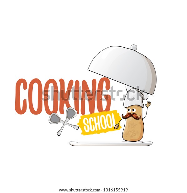 Cooking School Classes Logo Label Smiling Stock Vector (Royalty Free ...