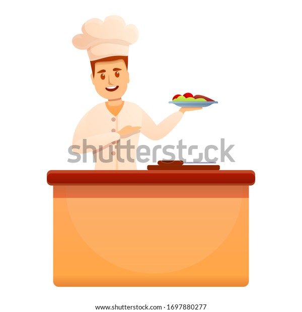 Cooking Show Icon Cartoon Cooking Show Stock Vector (Royalty Free ...