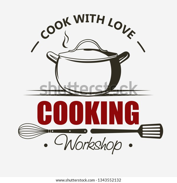Cooking Symbol Emblem Set Saucepan Cook Stock Vector (Royalty Free ...