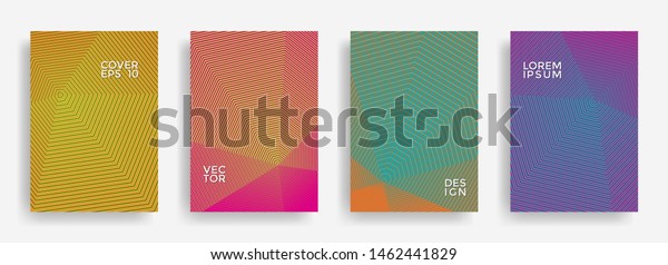 Cool Annual Report Design Vector Collection Stock Vector (Royalty Free ...
