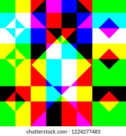 Cool Background Geometric Background Rgb Additive Stock Vector (Royalty ...