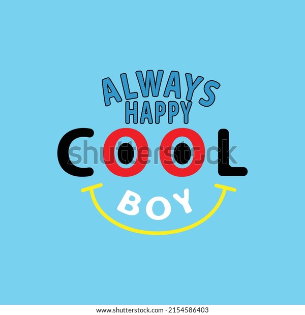 Cool Boys Premium Vector Illustration Text Stock Vector (Royalty Free ...