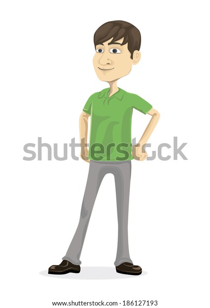 Cool Cartoon Boy Stock Vector (Royalty Free) 186127193 | Shutterstock