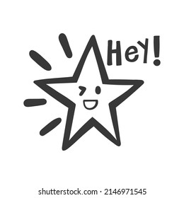 Cool Cartoon Star Vector Illustration Stock Vector (Royalty Free ...