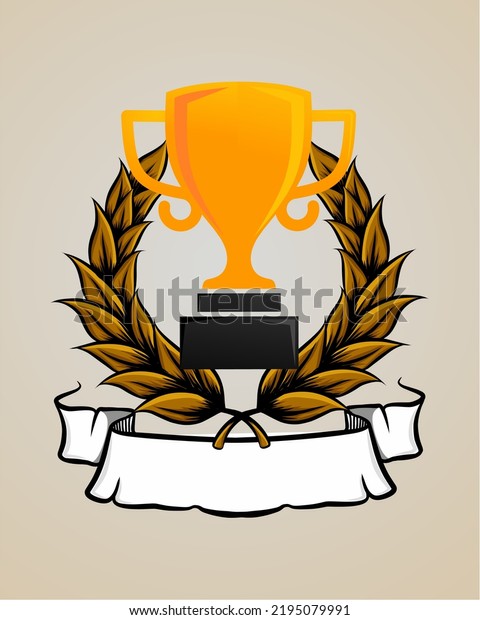 Cool Champion Thropy Logo Vector Stock Vector (Royalty Free) 2195079991 ...
