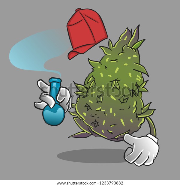 Cool Character Monster Cannabis Leaf Stock Vector (Royalty Free ...