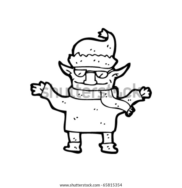 Cool Christmas Elf Cartoon Stock Vector (Royalty Free) 65815354 ...