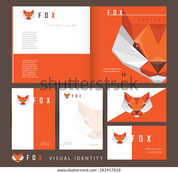 Cool Corporate Business Visual Identity Stationery: Stock-Vektorgrafik ...