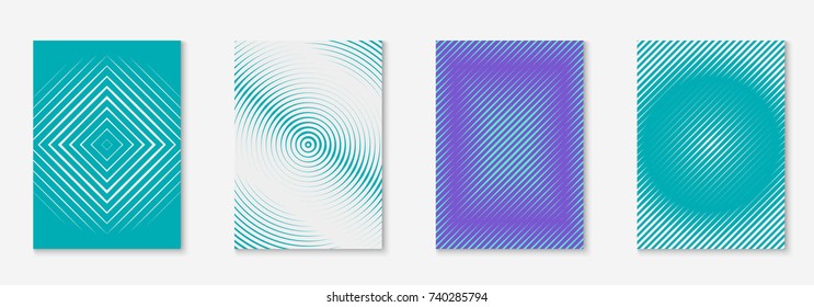 Cool Cover Template Set Minimal Trendy Stock Vector (Royalty Free ...