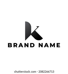 Cool Elegant K Letter Logo Stock Vector (Royalty Free) 2082266713 ...