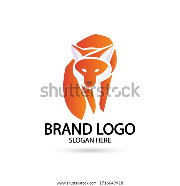 Cool Fox Logo Modern Business Company Stock Vector (Royalty Free ...