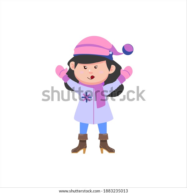 Cool Girl Vector Cartoon Character Stock Vector (Royalty Free ...