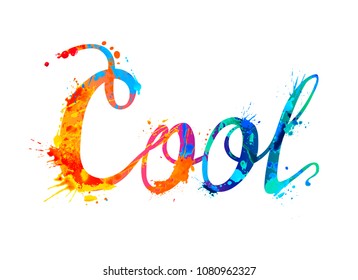 Cool Hand Written Vector Word Rainbow Stock Vector (Royalty Free ...