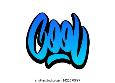 Cool Handwritten Vector Lettering Design Vector Stock Vector (Royalty ...