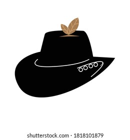 Cool Hat Logo Art Design Stock Vector (Royalty Free) 1818101879