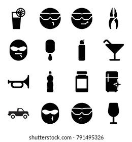 Cool Icons Set 16 Editable Filled Stock Vector (Royalty Free) 791495326 ...