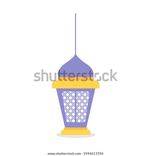 Cool Lantern Flat Design Purple Color Stock Vector (Royalty Free ...