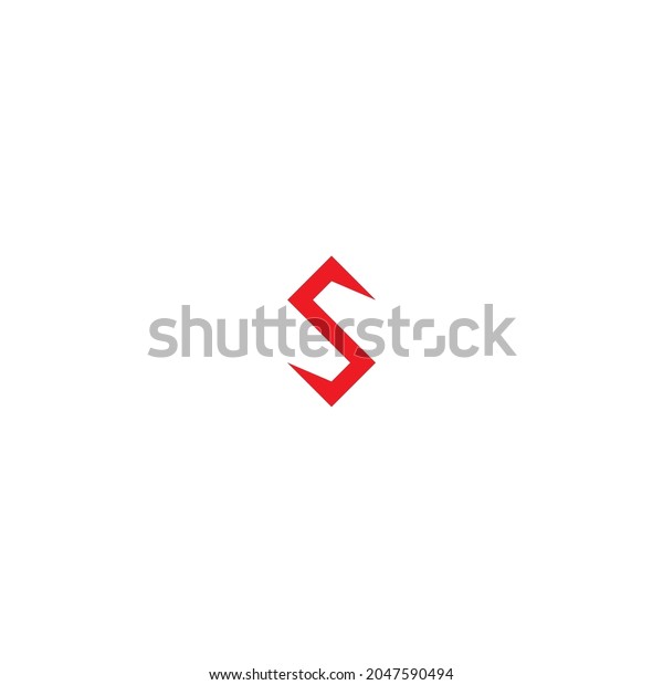 Cool Letter S Simple Symbol Logo Stock Vector (Royalty Free) 2047590494 ...