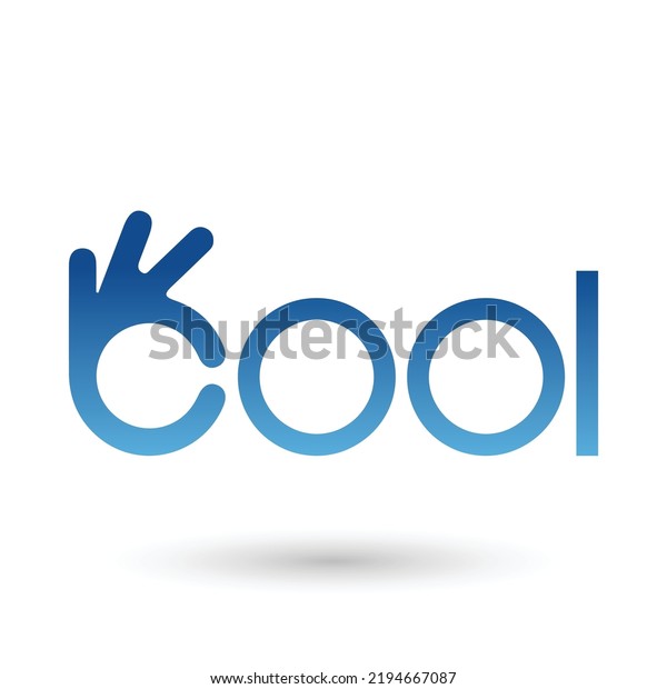 Cool Lettering Logo Design Hand Gesture Stock Vector (Royalty Free ...