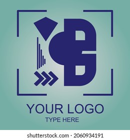 Cool Logo Shapes Like Letter B Stock Vector (Royalty Free) 2060934191 ...