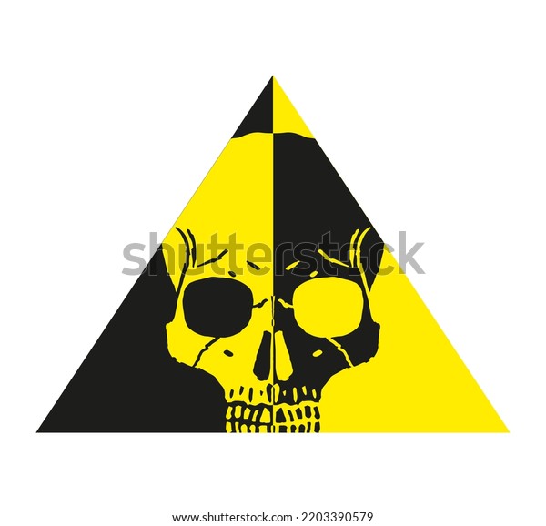 Cool Logo Skull Two Color Triangle Stock Vector (Royalty Free ...