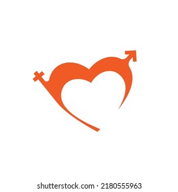 Cool Love Logo Vector Design Stock Vector (Royalty Free) 2180555963 ...