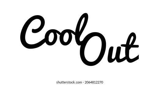 Cool Out Logo Text Any Use Stock Vector (Royalty Free) 2064812270 ...