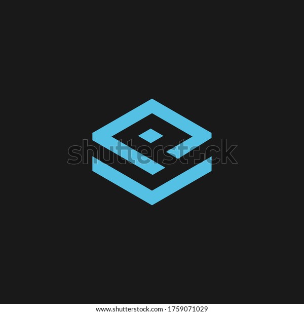 Cool P Logo Design Illustrtion Building Stock Vector (Royalty Free ...