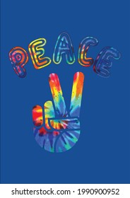 Cool Peace Sign Hands V Sign Stock Vector (Royalty Free) 1990900952 ...