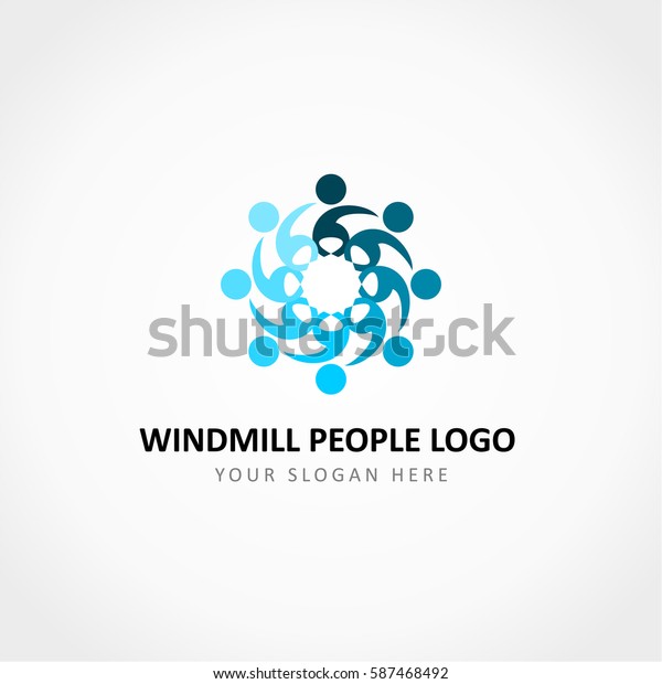 Cool People Logo Stock Vector (Royalty Free) 587468492