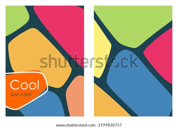 Cool Printable A4 Brochure Book Cover Stock Vector (Royalty Free ...
