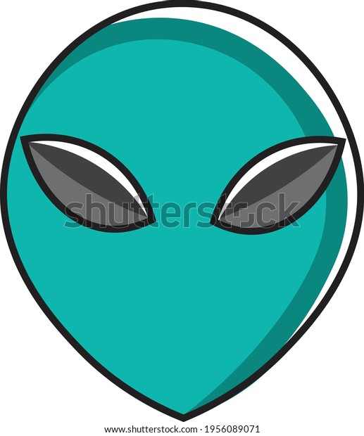 Cool Simple Alien Logo Illustration Stock Vector (Royalty Free ...