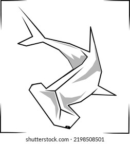 Cool Simple Hammerhead Shark Logo Vector Stock Vector (Royalty Free ...