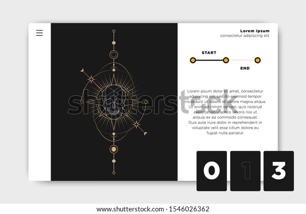 Cool Simple Minimalist Tarot Card Designs Stock Vector (Royalty Free ...