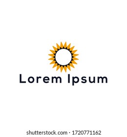 Cool Simple Sun Logo Vector Stock Vector (Royalty Free) 1720771162