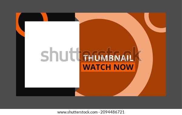 Cool Simple Thumbnail Cover Stock Vector (Royalty Free) 2094486721 ...