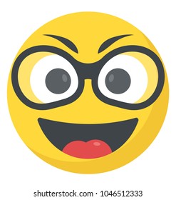 Cool Smiley Face Like Boss Concept Stock Vector (Royalty Free ...