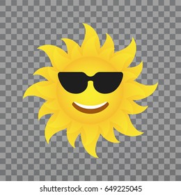 Cool Sun Icon Vector Illustration Stock Vector (Royalty Free) 649225045 ...