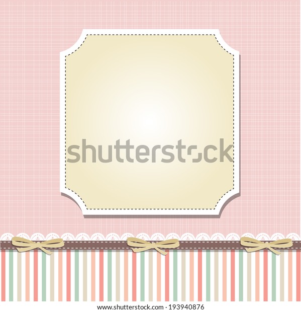 Cool Template Frame Design Greeting Card Stock Vector (Royalty Free ...