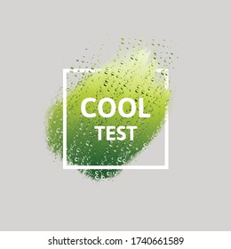 Cool Test Water Effect Banner Design Stock Vector (Royalty Free ...
