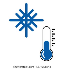 Cool Thermometer Icon Measuring Instrument Stock Vector (Royalty Free ...