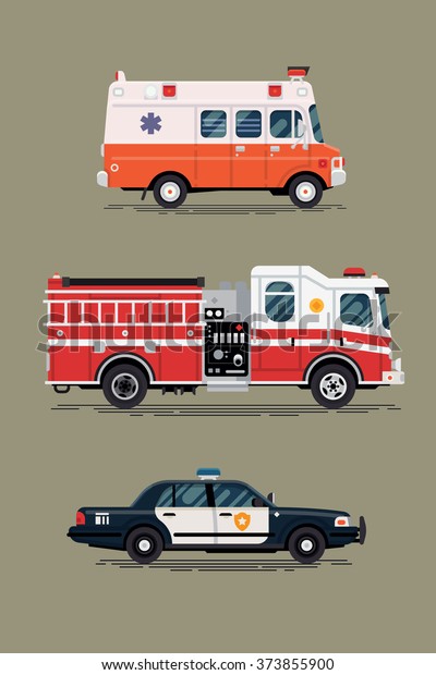 Cool Vector Ambulance Emergency Paramedic Car Stock Vector (Royalty ...