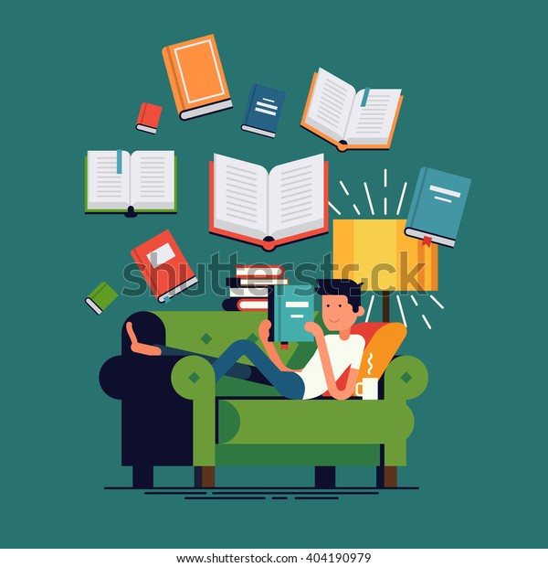 Cool illustration vectorielle sur la lecture : image vectorielle de ...
