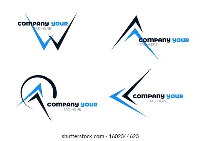 Cool Vector Logo Blue Black Stock Vector (Royalty Free) 1602344623 ...