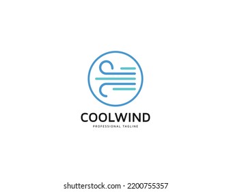 Cool Wind Logo Design Illustration Stock Vector (Royalty Free) 2200755357 | Shutterstock