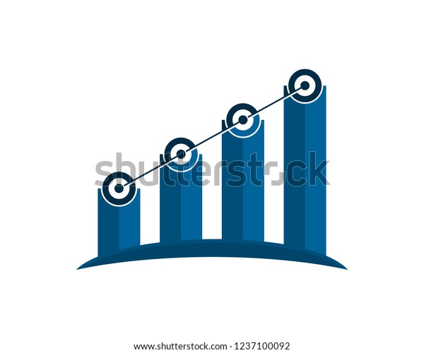 Coolest Minimalist Blue Chart Diagram Design Stock Vector (Royalty Free ...