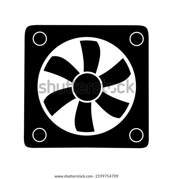 Cooling Fan Icon Trendy Design Stock Vector (Royalty Free) 2199754709 ...