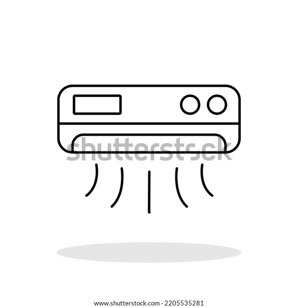 Cooling Icon Trendy Flat Style Air Stock Vector (Royalty Free ...