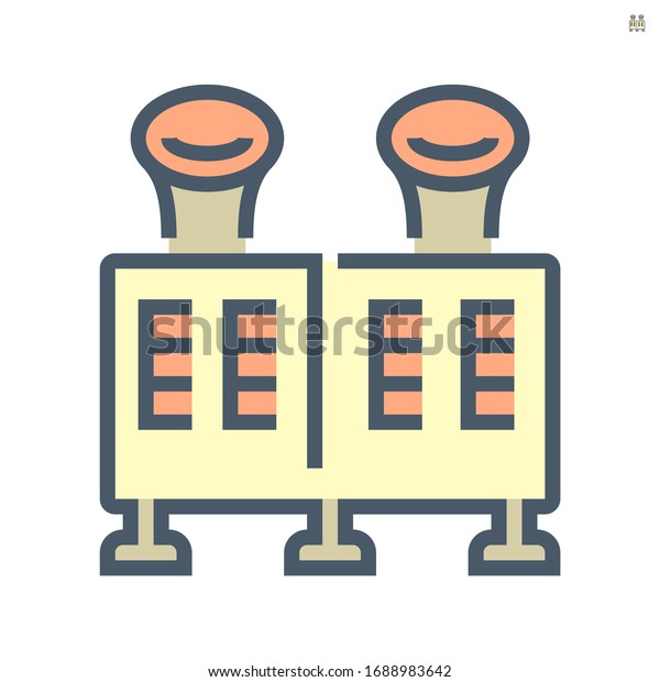 Cooling Tower Icon That Heat Ventilation Stock Vector (Royalty Free ...