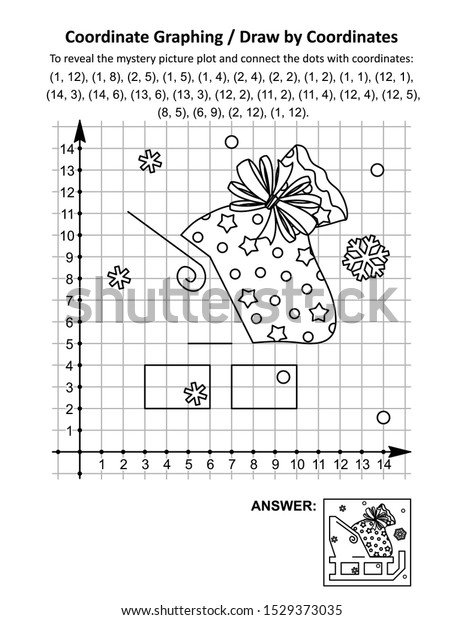 Coordinate Graphing Draw By Coordinates Math Stock Vector (Royalty Free ...